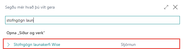 Yfirferð launakerfis