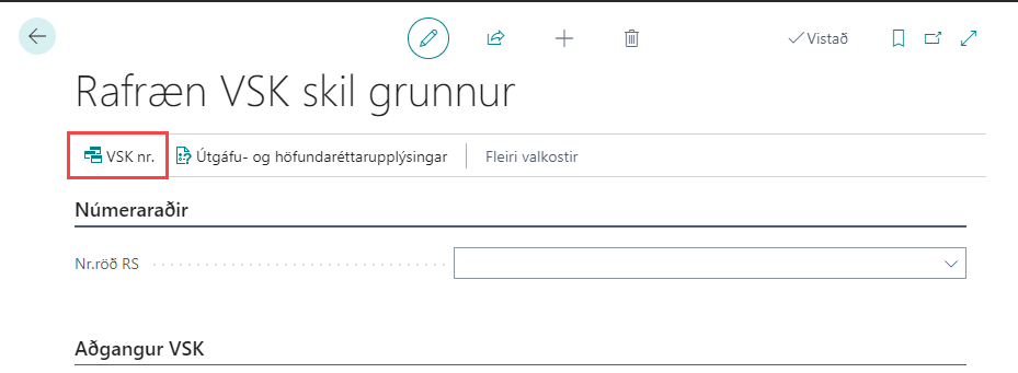 Yfirferð rafræn VSK skil og verktakamiðar