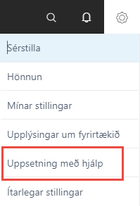 Uppsetning með uppsetningarálfi