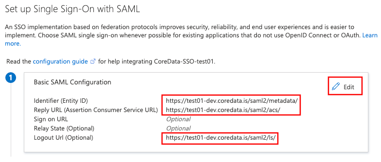 Microsoft Azure SSO implementation steps